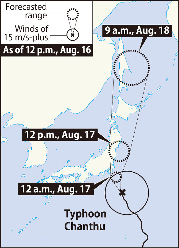 Heavy rain expected as typhoon heads toward Kanto, northern Japan - The ...
