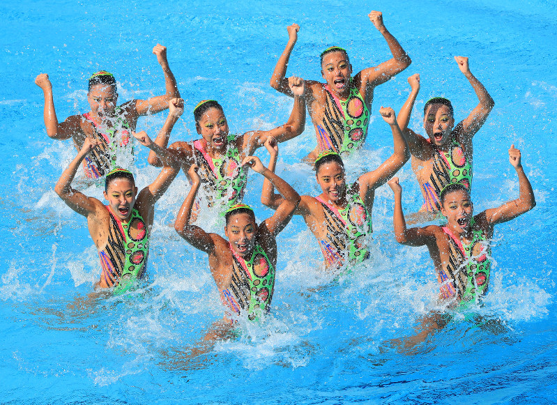 Photo Special: Japan places third in synchronized swimming technical ...