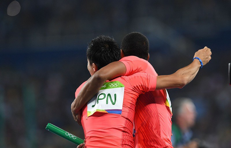 Photo Special: Japan claims first silver in men's 4x100 relay at Rio ...