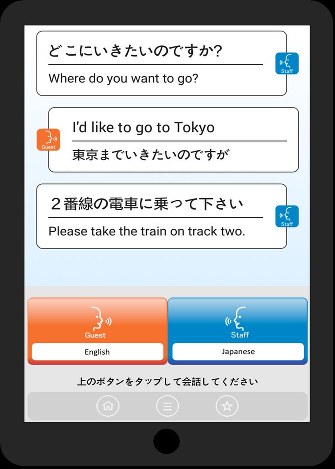 Railway firm testing interactive speech translation system for foreign ...