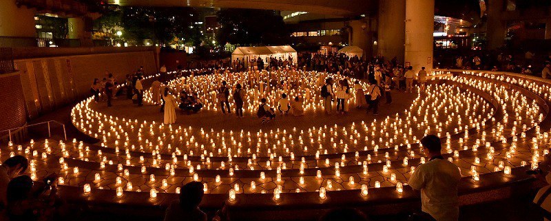 In Photos: Osaka candle event provides flickering photo ops - The Mainichi