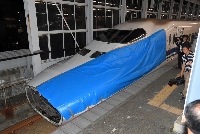 In Photos: Shinkansen bullet train damaged after hitting person in ...