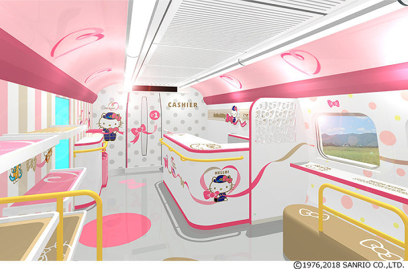 All aboard Hello Kitty: Pink bullet train debuts in Japan - The Mainichi