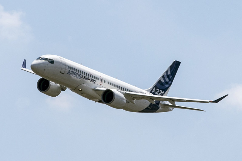 Airbus unveils A220 plane, rebranded Bombardier model - The Mainichi