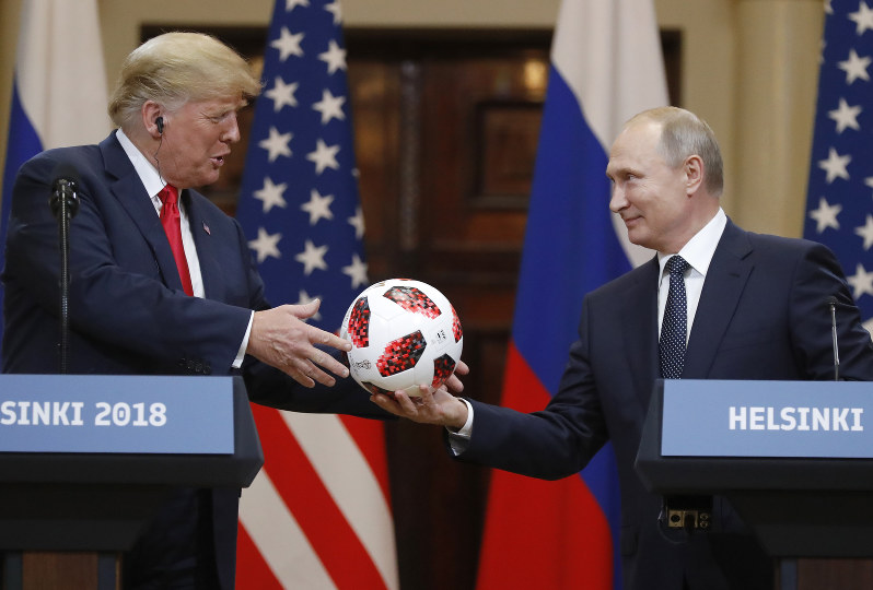 Putin soccer ball gift to Trump gets routine security check - The Mainichi