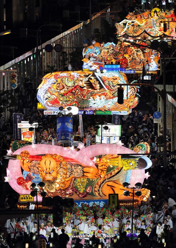 Colorful Nebuta float festival lights up Aomori - The Mainichi