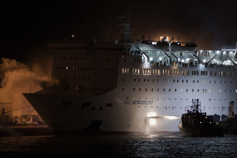 Greek ferry fire sends smoke billowing, but all aboard safe - The Mainichi