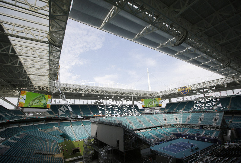 Changeover: Miami Open tennis moves to Dolphins' home - The Mainichi