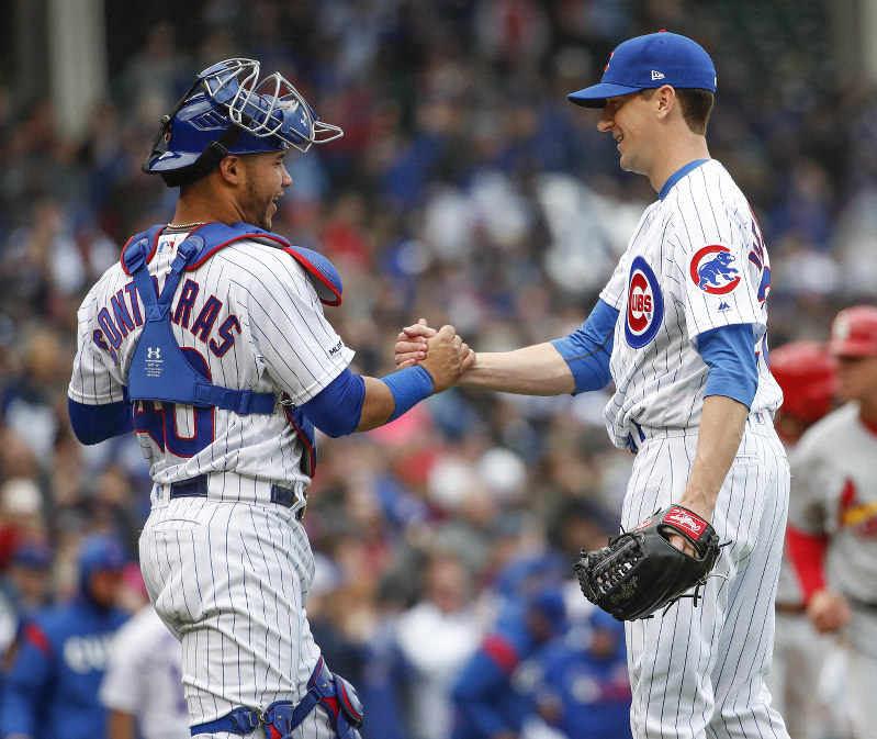 MLB: Hendricks needs 81 pitches for CG, Cubs beat Cards 4-0 - The Mainichi