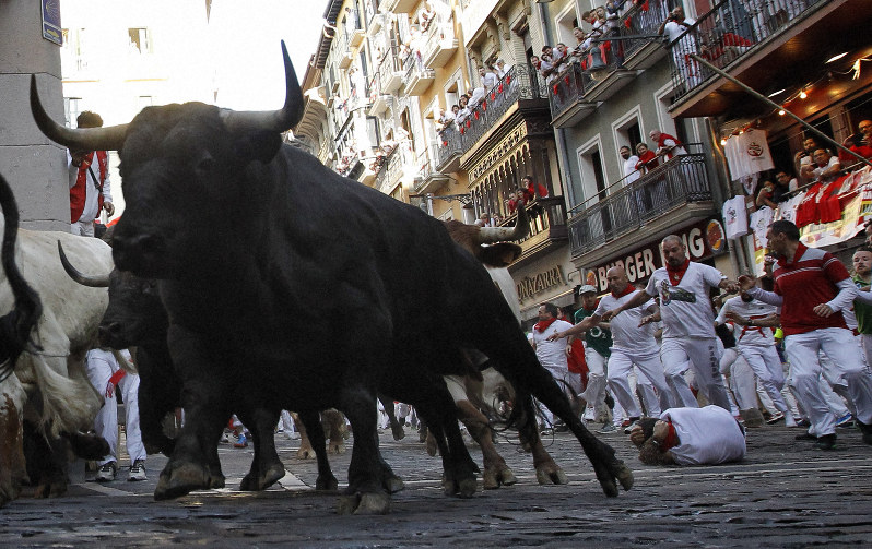 Veteran bull runners protest lack of thrills in Pamplona - The Mainichi