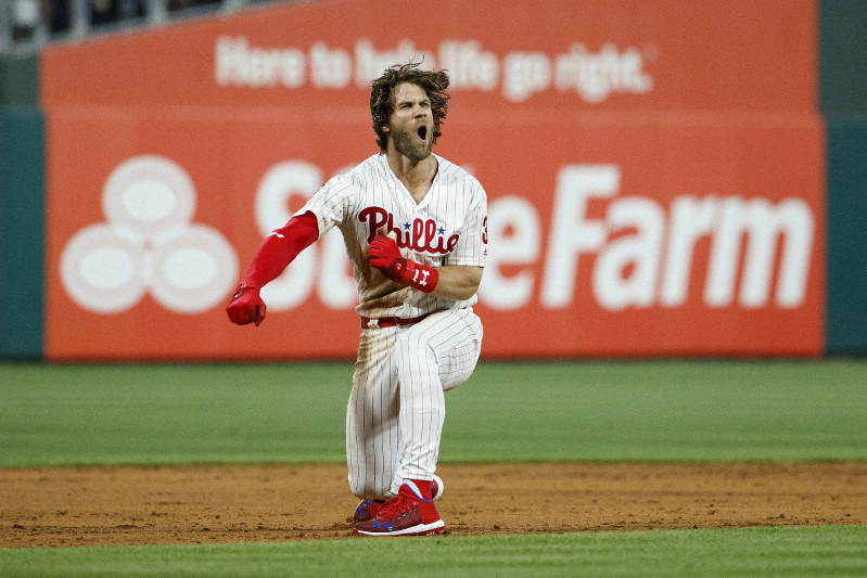MLB: Harper drives in 5 runs, Phillies rally past Dodgers 9-8 - The ...