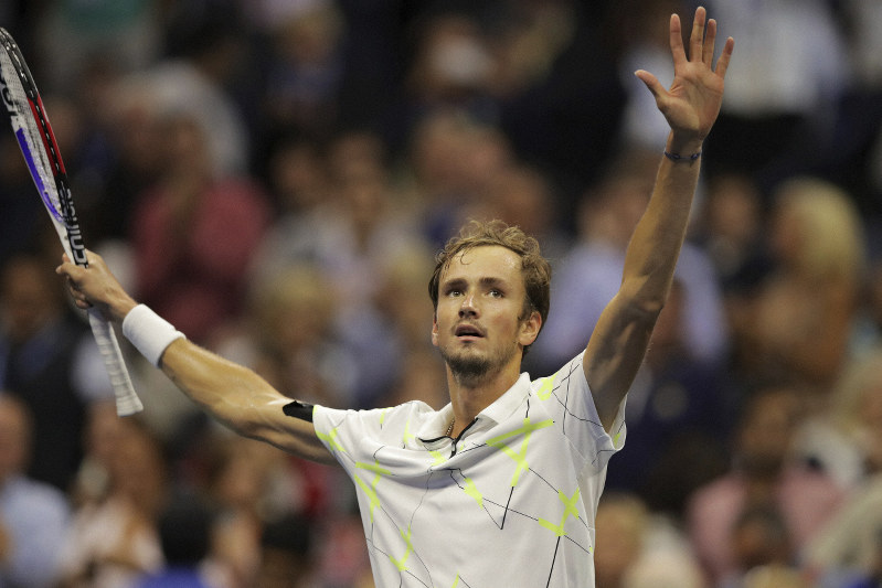 US Open Tennis: Medvedev beats Dimitrov for 1st Grand Slam final - The Mainichi