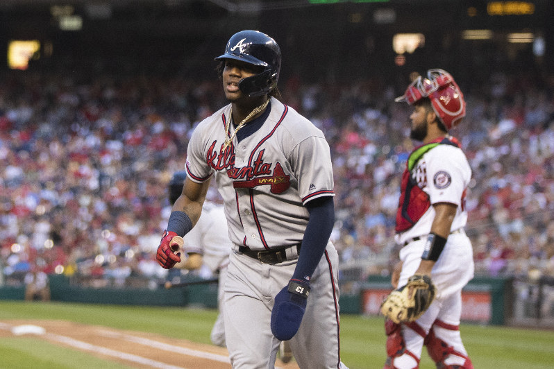 MLB: Acuna, Braves pound Nationals, clinch playoff spot - The Mainichi