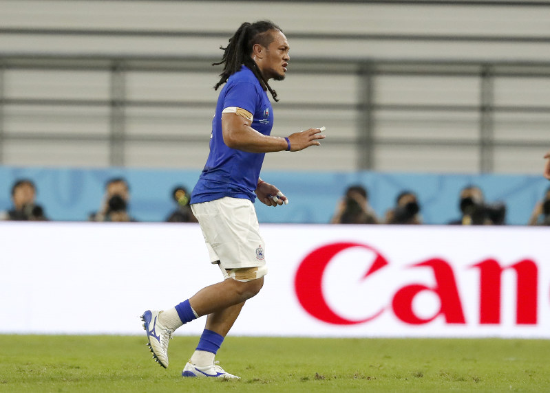 In Photos: Japan charges on at Rugby World Cup with win over Samoa ...