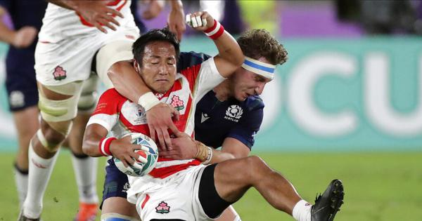 In Photos: Japan beat Scotland 28-21 at Rugby World Cup, advance to q ...