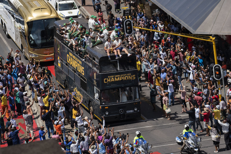 This is for you, South Africa: Springboks start trophy tour - The Mainichi