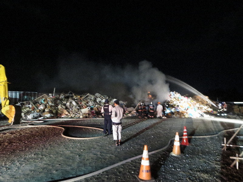 Experts warn against fires from disaster waste after Typhoon Hagibis ...