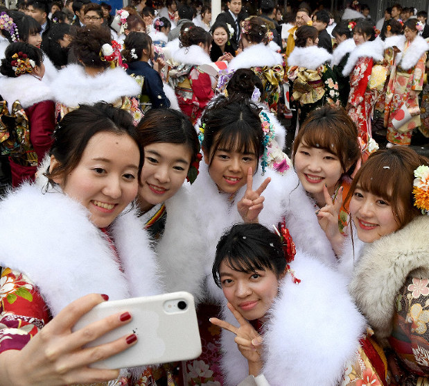 In Photos: New adults join coming-of-age ceremonies across Japan - The ...