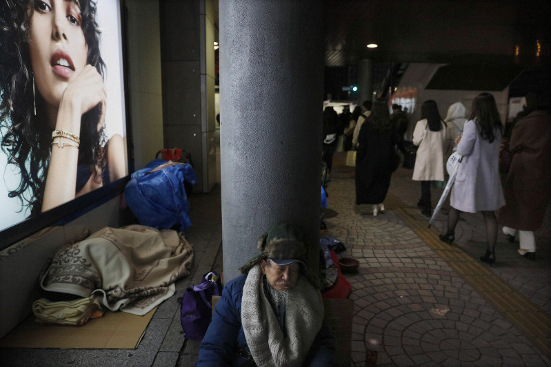 Downtown Tokyo's homeless fear removal ahead of Olympics - The Mainichi