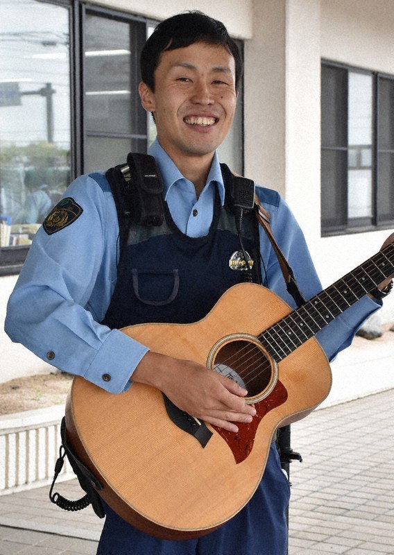 Songs by west Japan prefecture's 'super singing policeman' strike a ...