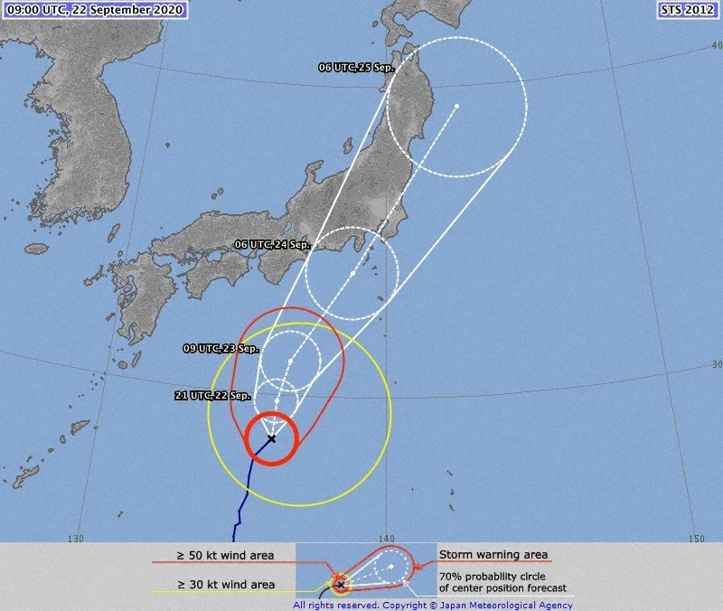 Typhoon Dolphin on course to hit Japan on Sept. 24-25, bring heavy rain ...