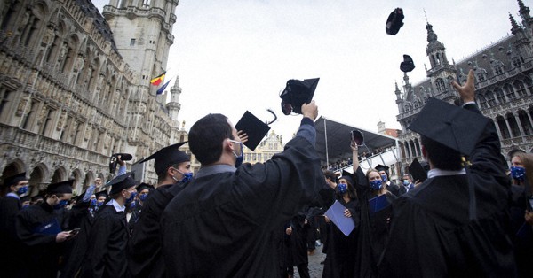 In virus boon, Belgian students graduate at UNESCO site - The Mainichi