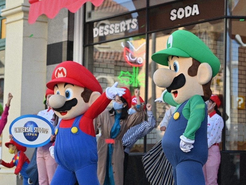 'Mario'-themed cafe and goods store shown to press at Osaka's Universal ...