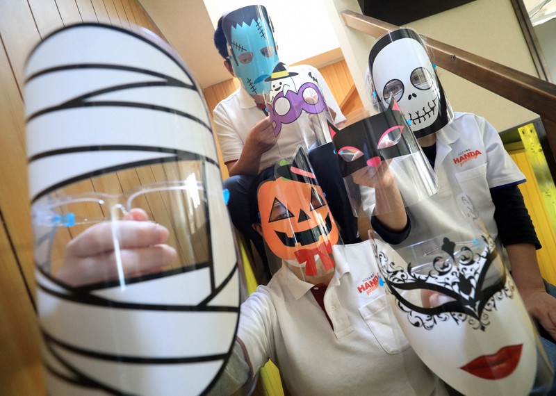 Halloween-themed face shields in spotlight in Japan amid pandemic - The ...