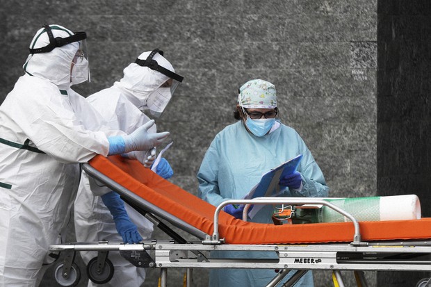 Naples Italy Hospital As Virus Hits Italy's South, Some Flee Troubled