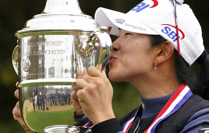 Golf: A Lim Kim wins US Women's Open debut with record-tying rally ...