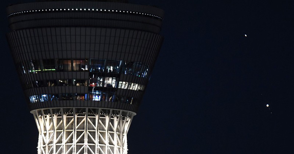 In Photos: Japan sees nighttime spectacle as Jupiter, Saturn come ...