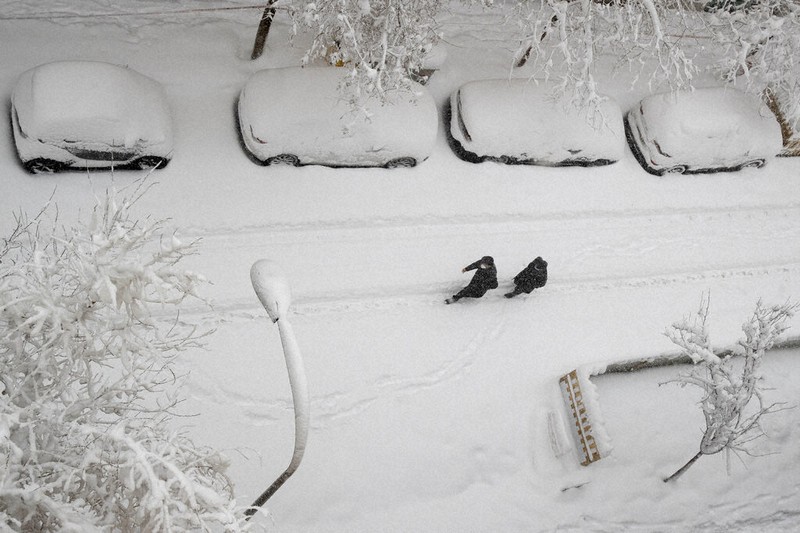 Blizzard covers Spain in white, brings Madrid to standstill - The Mainichi