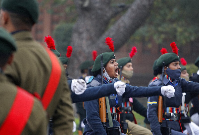 PHOTOS: Marchers rehearse for India's Republic Day parade - The Mainichi