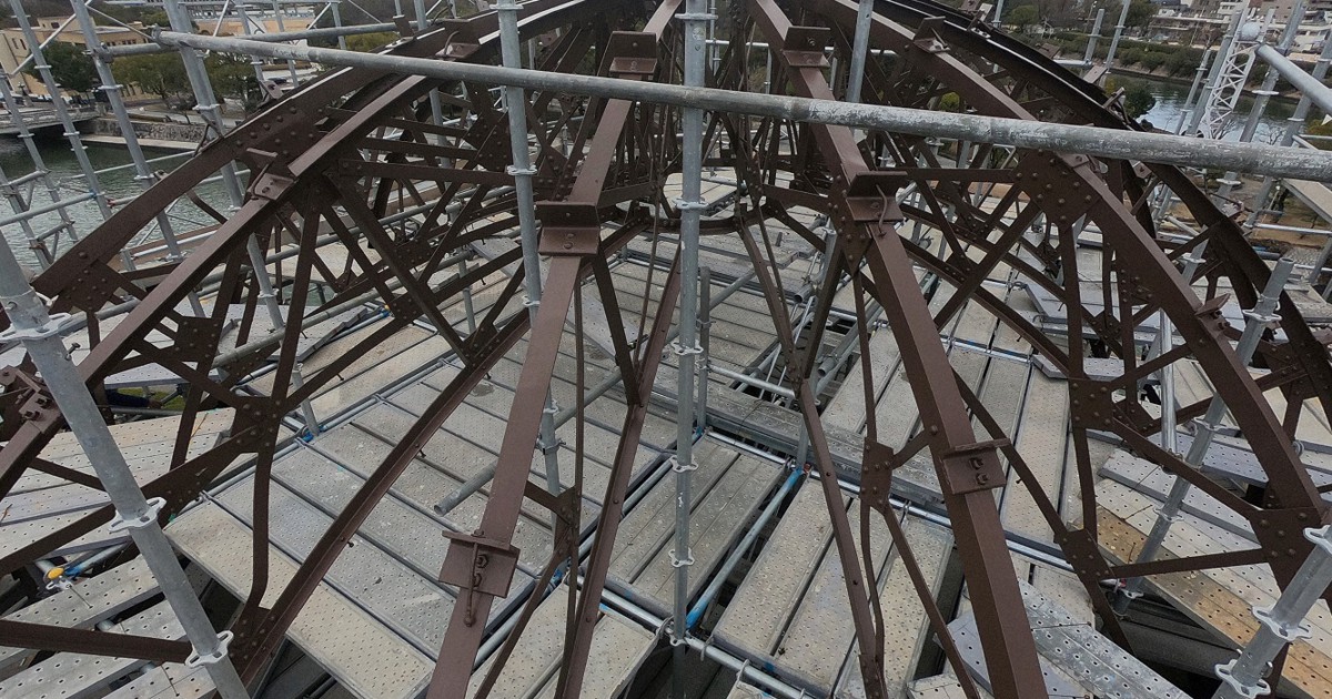 In Photos: Preservation work at Hiroshima's Atomic Bomb Dome - The Mainichi