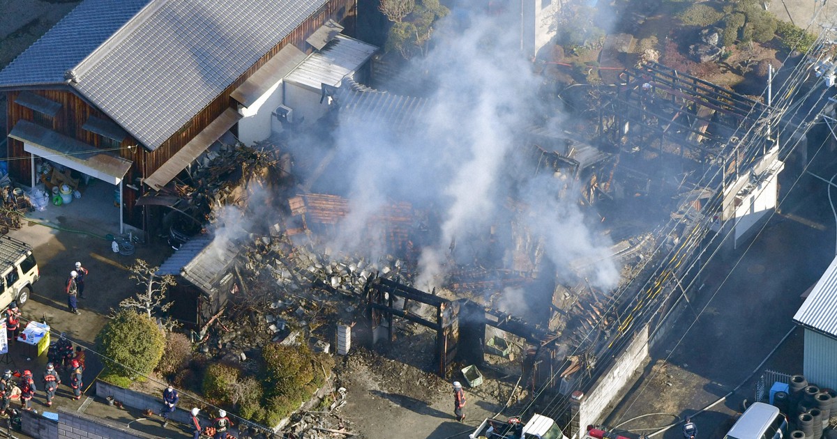 Woman missing after fire burns down family home in western Japan city ...