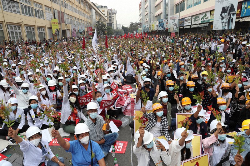 Myanmar protest plan for general strike draws junta threat - The Mainichi