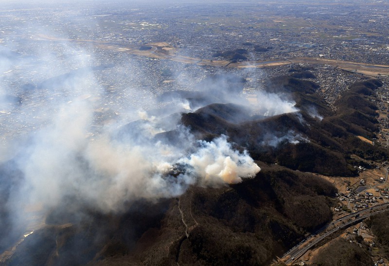 In Photos: Wildfire burns across more than 10 hectares of east Japan ...