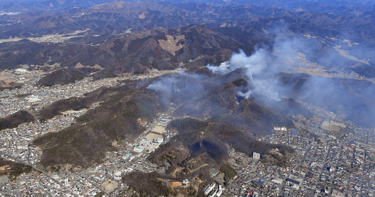 In Photos: Wildfire burns across more than 10 hectares of east Japan ...