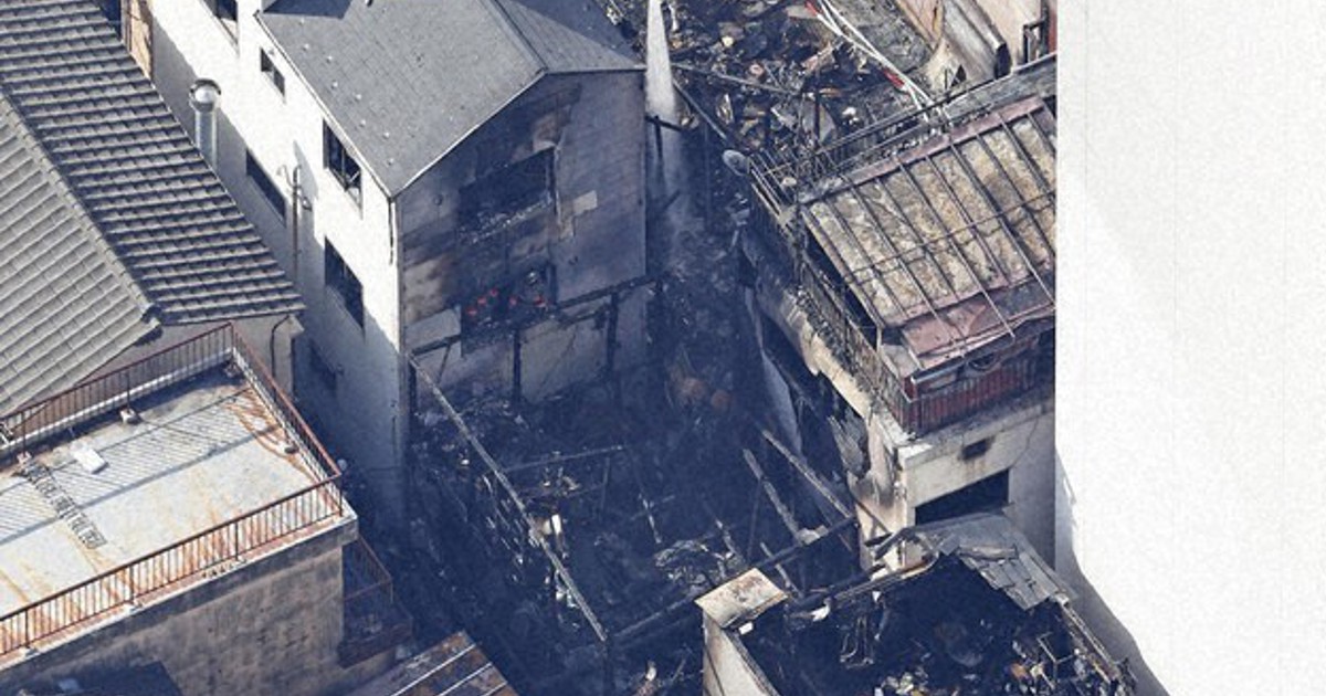 Fire burns 11 houses in central Tokyo, 2 women slightly injured - The ...