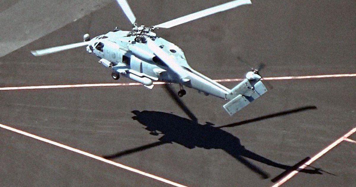 US Navy helicopters conducting dangerous training at low altitudes over ...