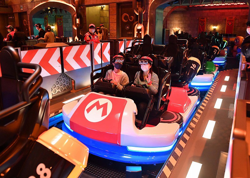 USJの任天堂エリアきょう開業 目玉はAR駆使の「マリカー」 [写真特集6/10] | 毎日新聞