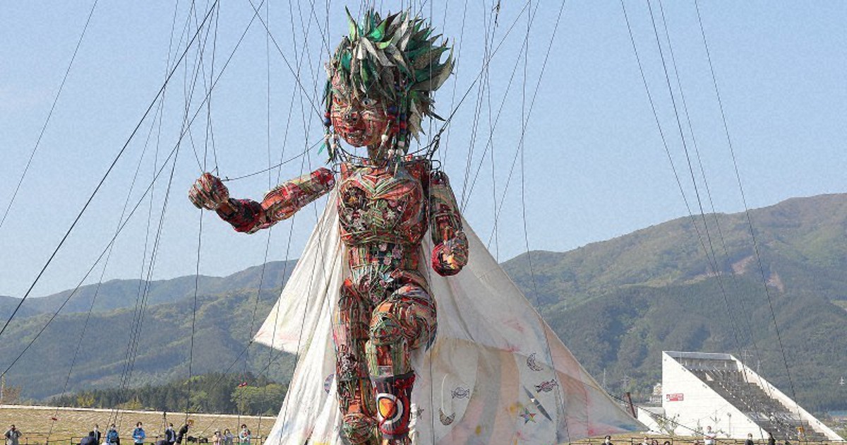 Giant puppet heads from disaster-hit Tohoku region to Tokyo ahead of ...