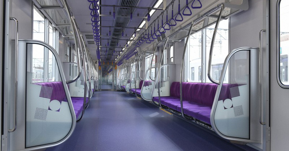 In Photos: Tokyo Metro's new Hanzomon Line carriages sport purple hues ...