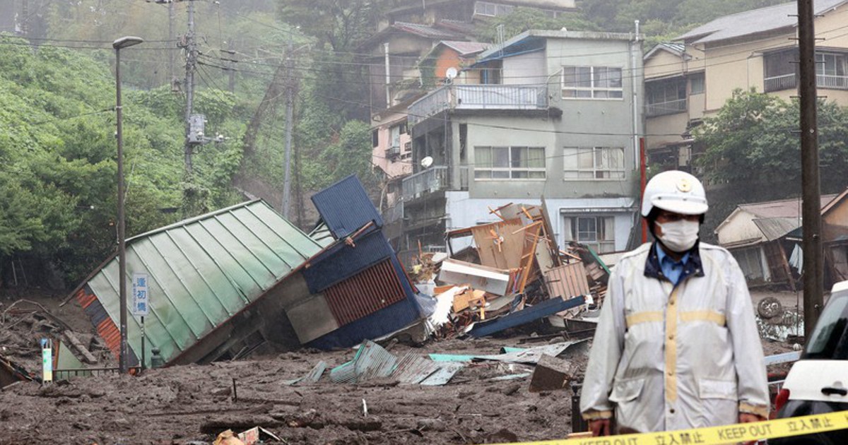 In Photos: Mudslide devastates central Japan city - The Mainichi