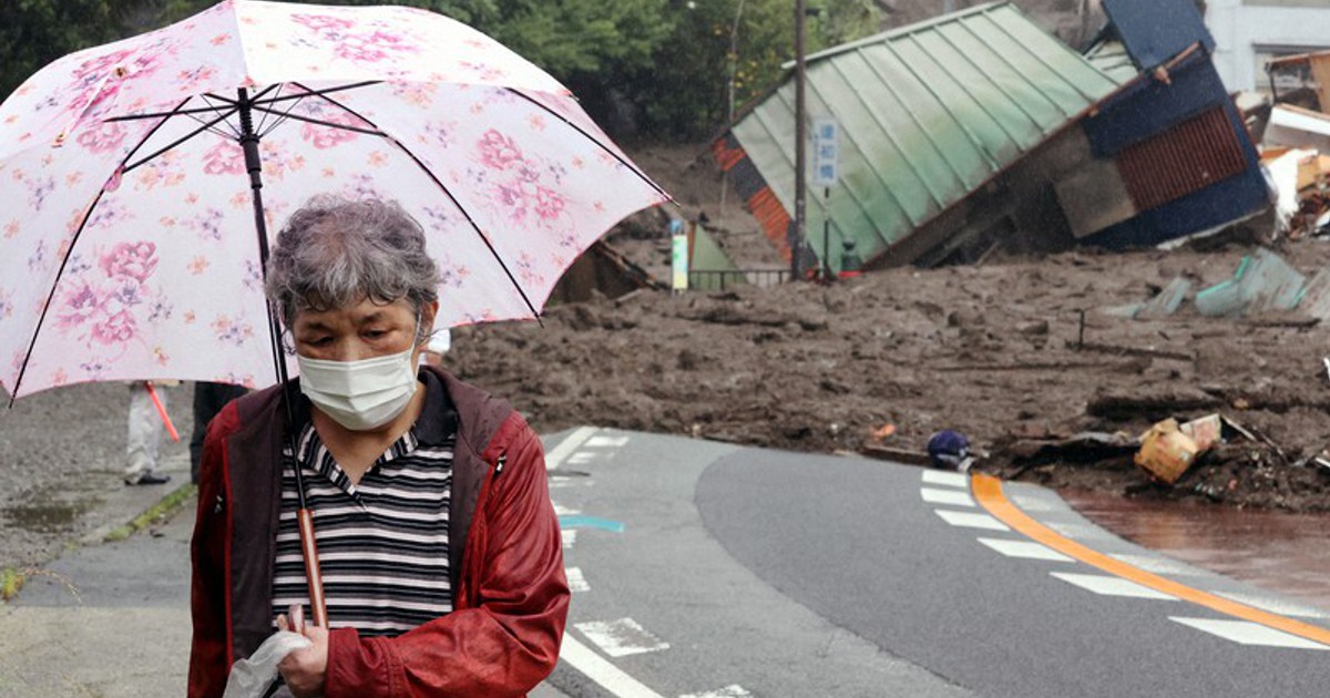 In Photos: Mudslide devastates central Japan city - The Mainichi
