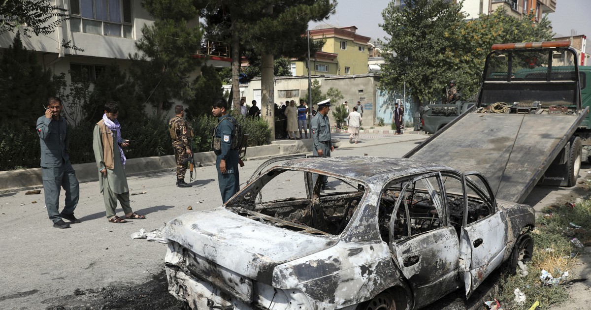 Afghan president slams Taliban; rockets target Kabul palace - The Mainichi