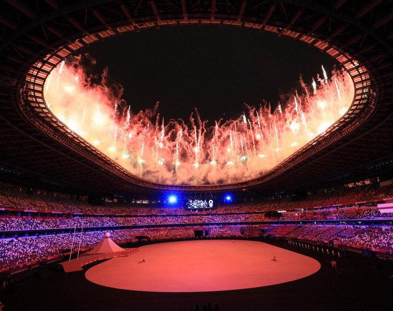 In Photos: Tokyo Olympic countdown ends with bold, colorful opening ...
