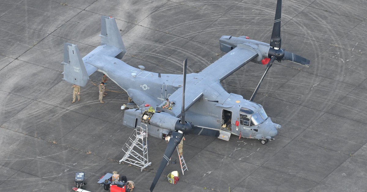 US military Osprey makes emergency landing at north Japan airport - The ...