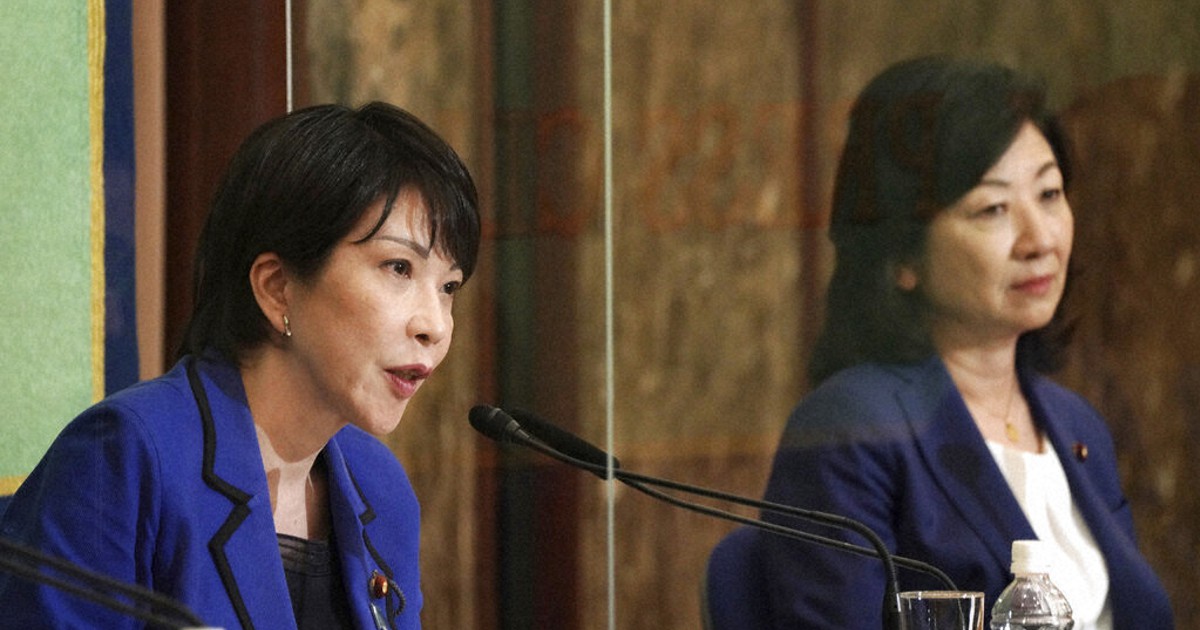 2 women in Japan party leadership race get mixed reactions - The Mainichi
