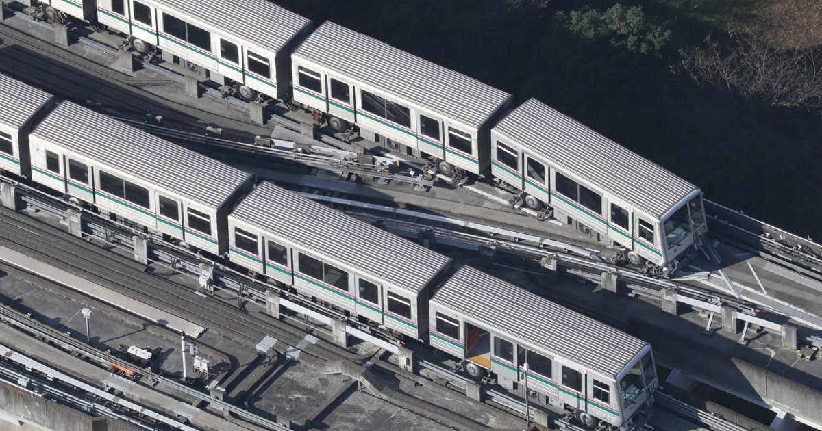 Driverless train line in Tokyo remains suspended after quake derailment ...